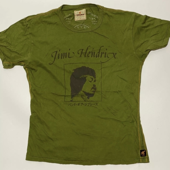 Trunk Ltd | Shirts | Mens Trunk Ltd Jimi Hendrix Olive Tshirt Classic ...